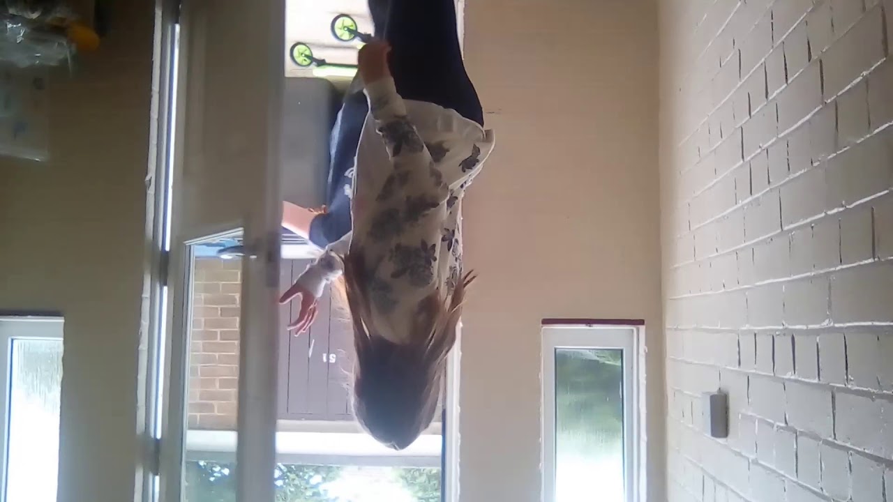 My friend tried to do a handstand but failed lol - YouTube