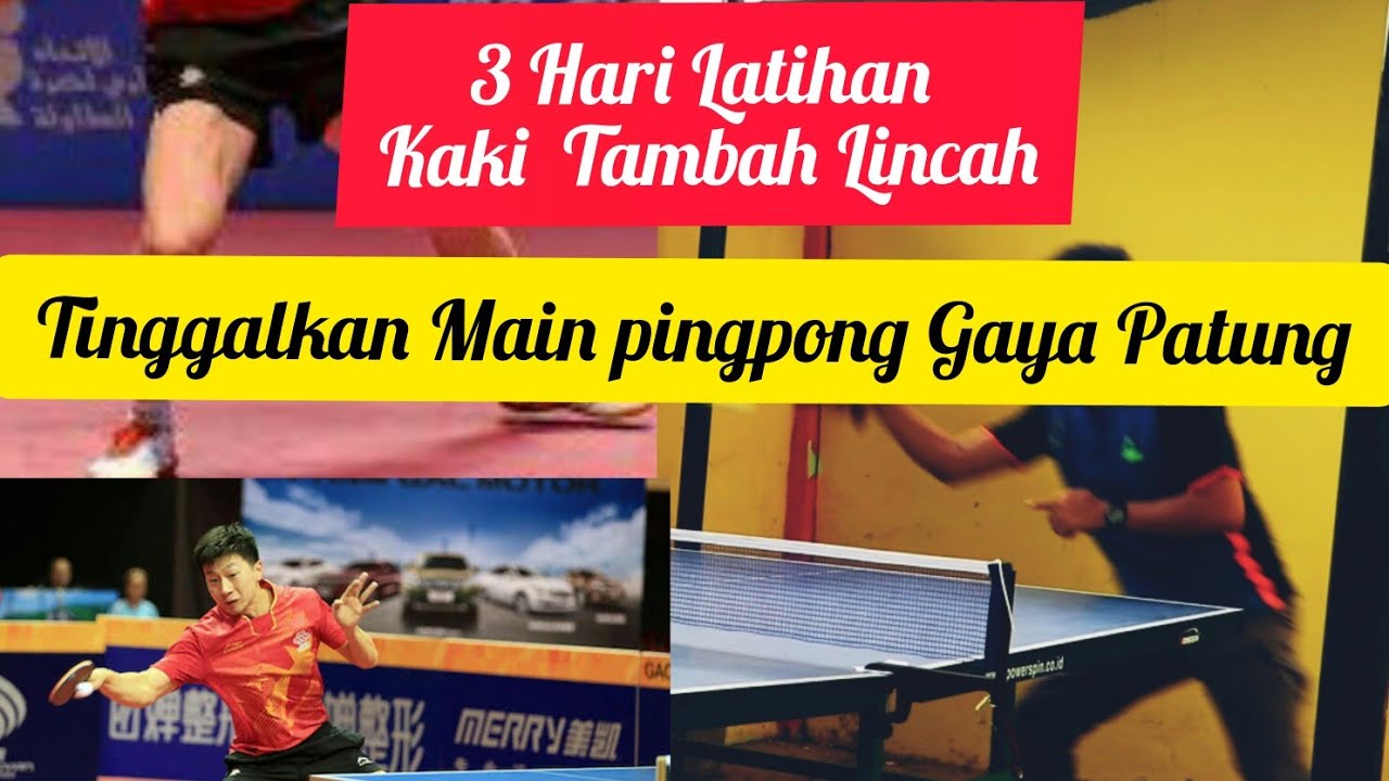 Cara Efektif meningkatkan footwork/Langkah kaki dalam Tenis Meja - YouTube