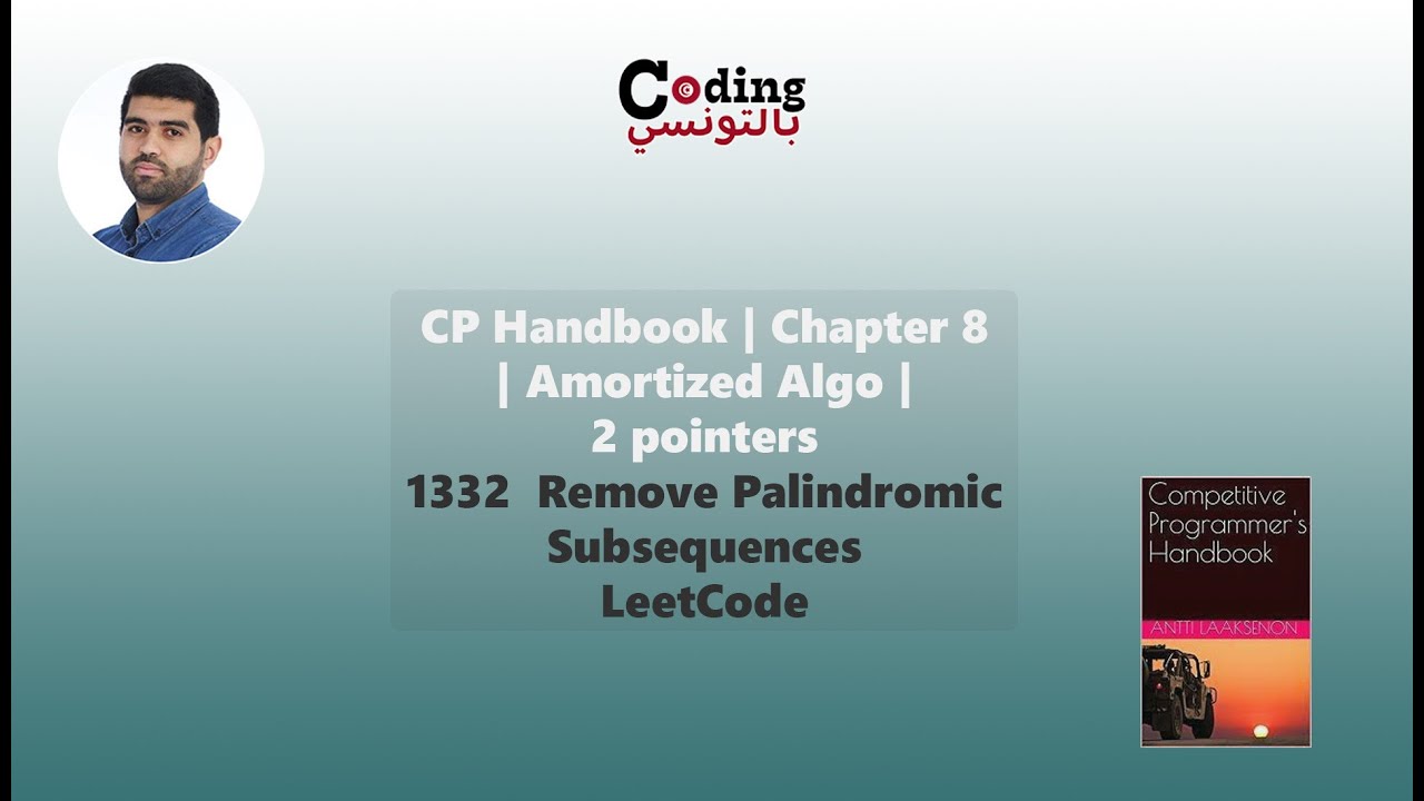 2 Pointers 1332 Remove Palindromic Subsequences Leetcode Youtube 7932