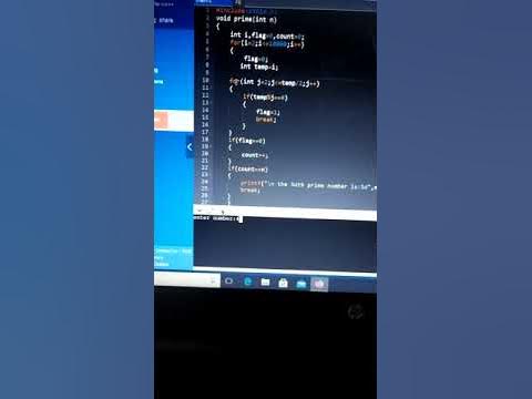 Find nth prime number using function in C.asked by various mnc. - YouTube