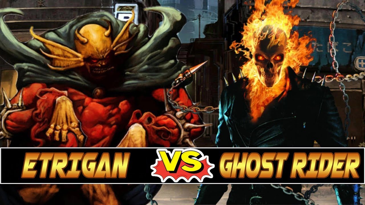 M.U.G.E.N. Battles | Etrigan vs Ghost Rider | DC vs Marvel - YouTube