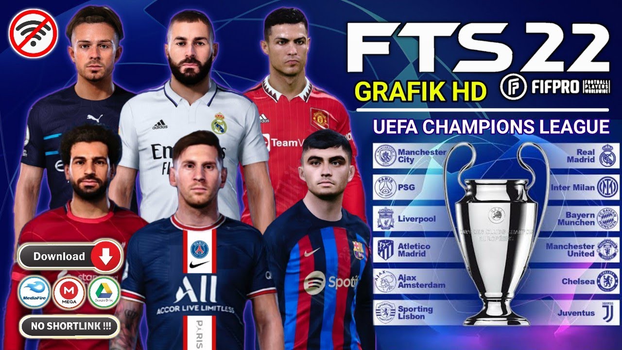 KEREN PARAH ! FTS 22 UEFA Champions League UCL Grafik HD Android ...