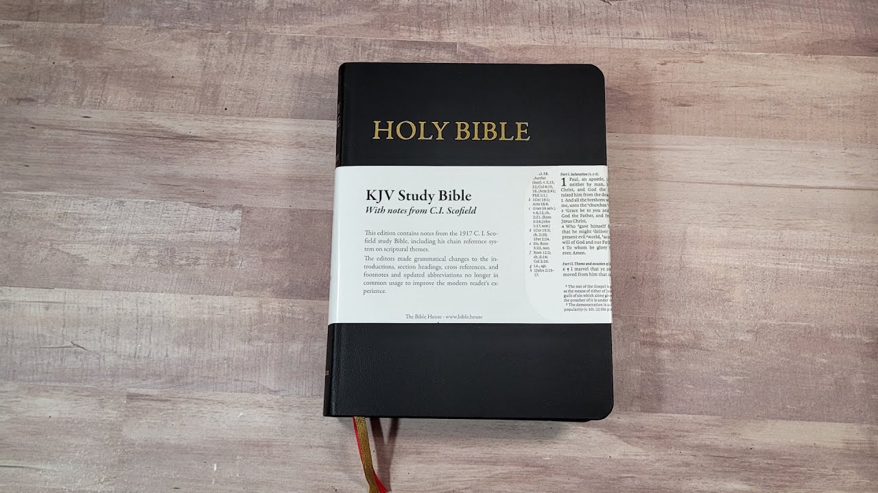 The Bible House Leather KJV Bible C I Scofield Study Notes YouTube