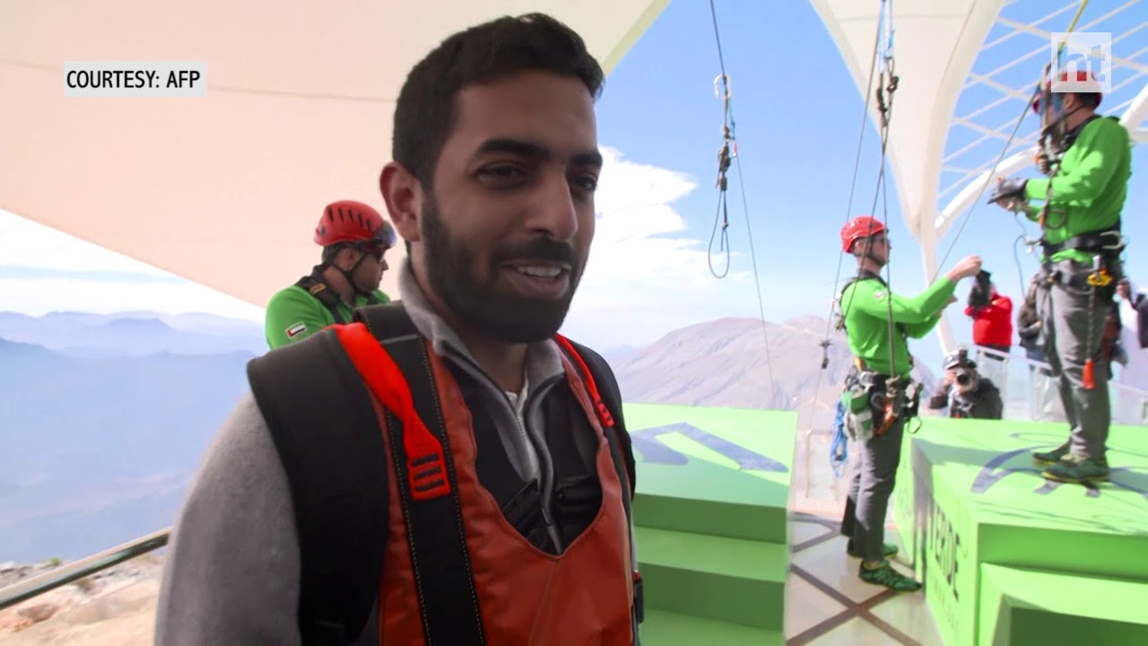 Would you ride the world's longest zip-line in the UAE? - YouTube