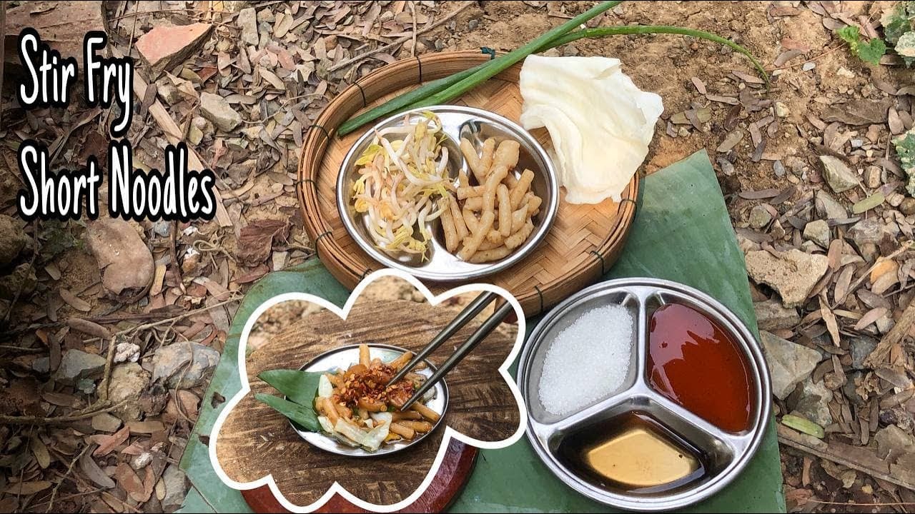 Stir fry short noodle | Mini food | Miniature Cooking - YouTube