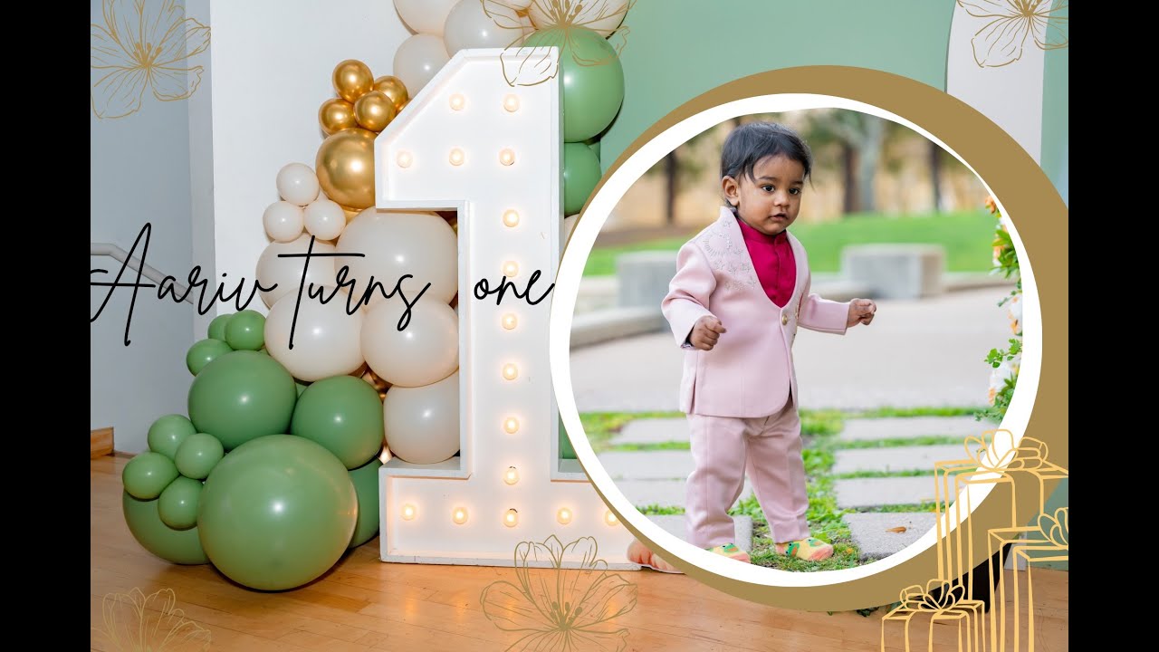Aariv 1st Birthday | San roman | California - YouTube