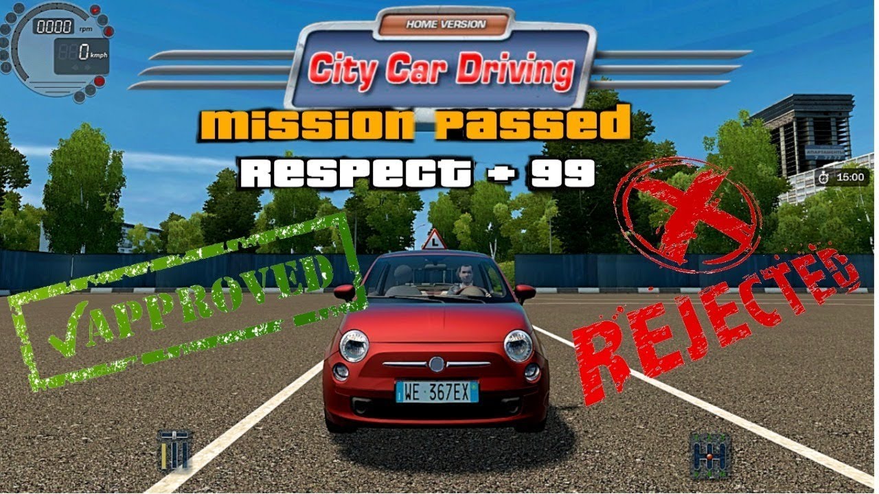 #23★City Car Driving ★ Test poligon , test final , iau permisul sau nu ...