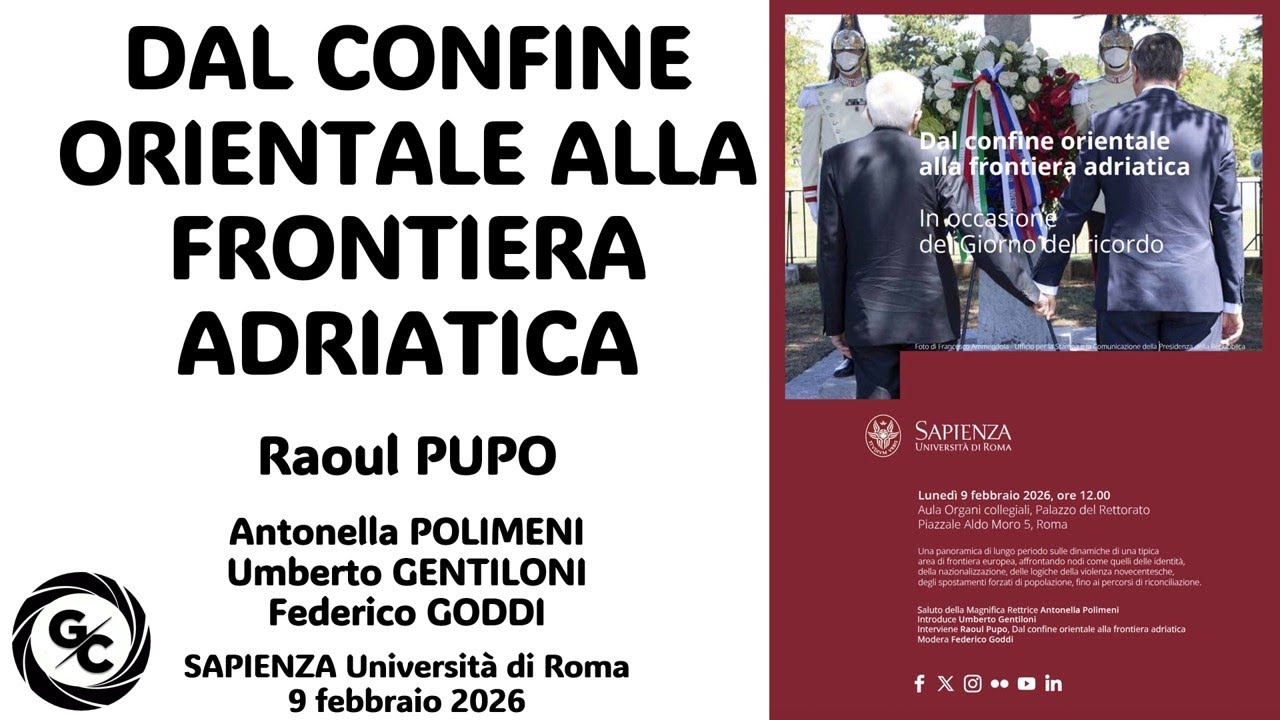 DAL CONFINE ORIENTALE ALLA FRONTIERA ADRIATICA lectio magistralis di ...