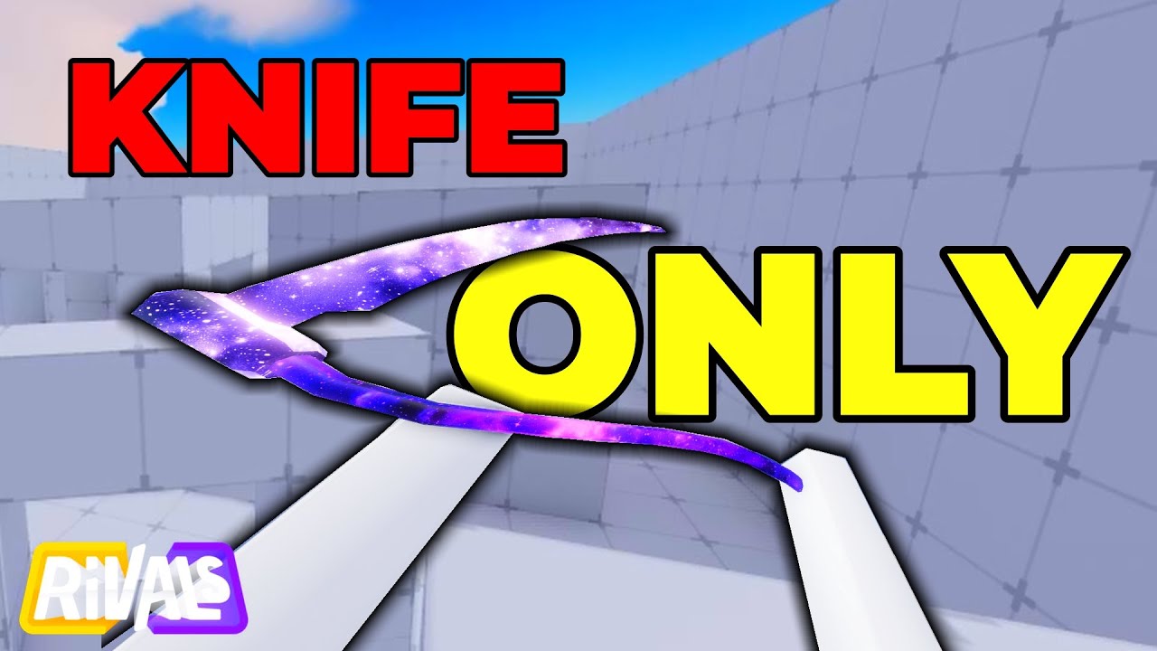 We only used our KNIFE in Rivals! (Roblox) - YouTube