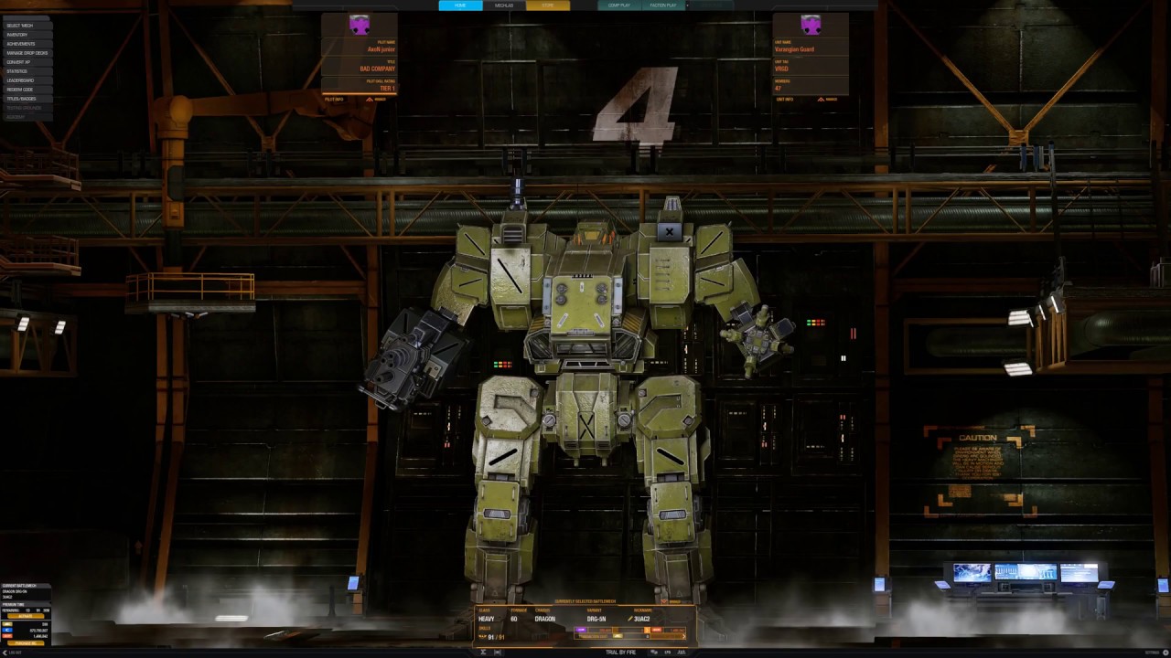 MechWarrior Online for recruits - Dragon DRG-5N gameplay - YouTube