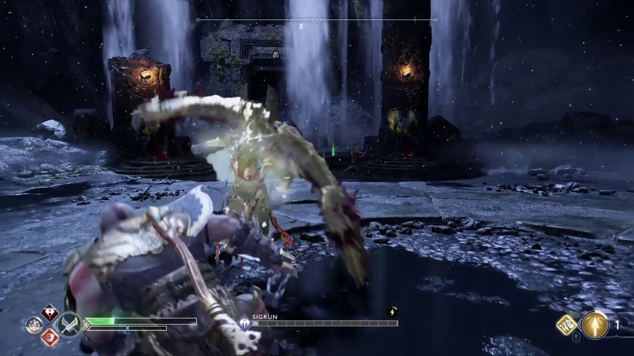 God of War - Sigrun Boss Fight - Normal Difficulty - YouTube