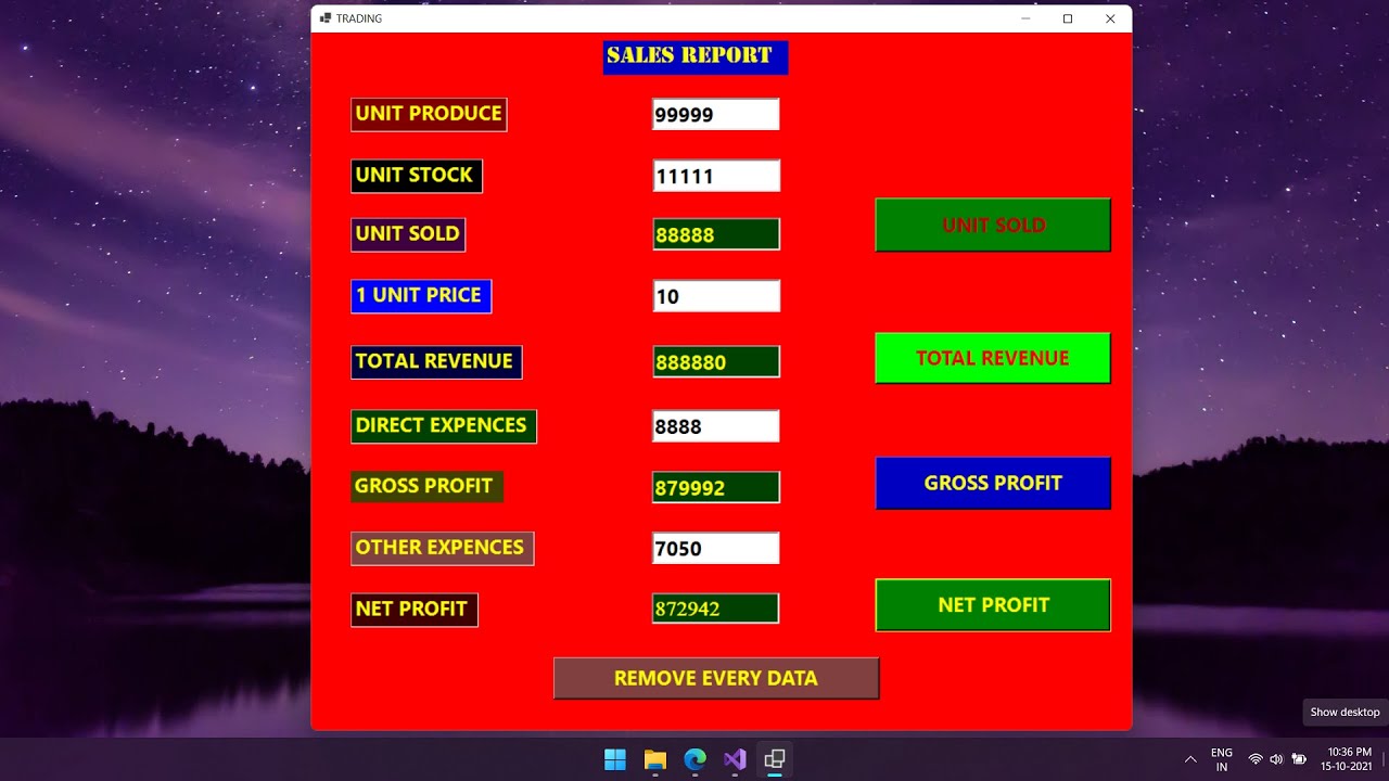 VB.NET PROJECT 2 SALES REPORT - YouTube