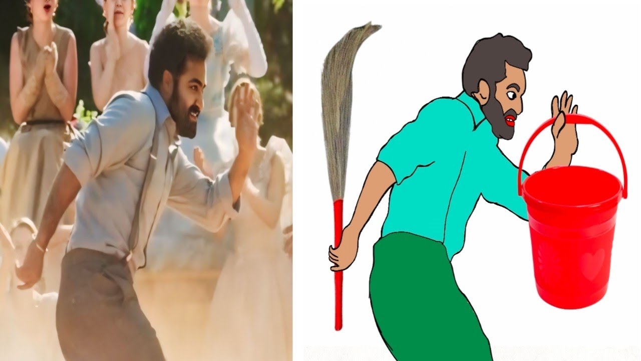 Nacho nacho rrr । nacho nacho song meme drawing । natu kuthu song meme ...