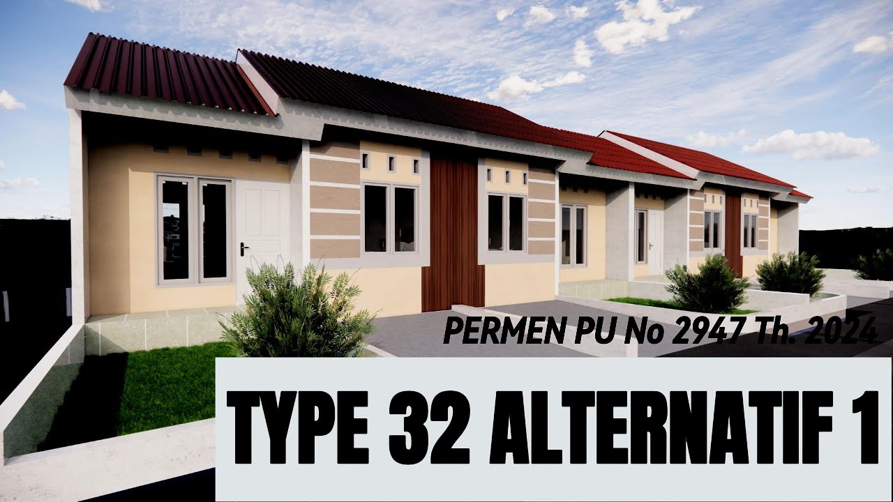 Rumah Tipe 32 Alternatif 1: Desain Minimalis, Fungsional, dan Nyaman ...