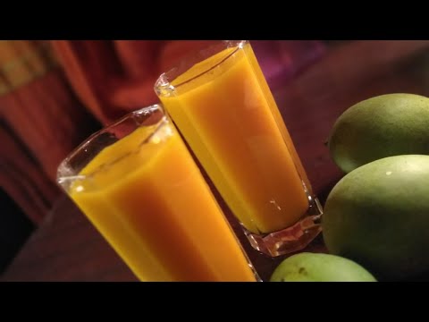 Mango juice recipe || Zahra's cooking channel