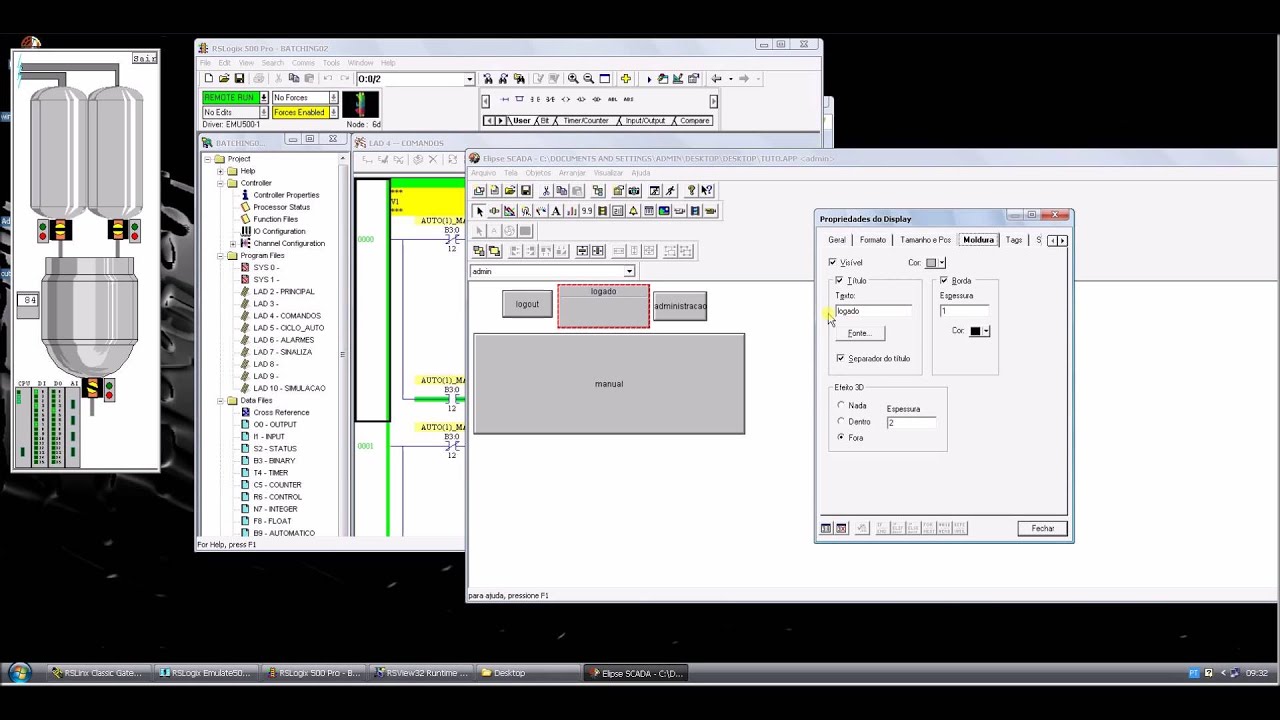 Emular PLC Rslogix com Elipse Scada Part 2 - YouTube