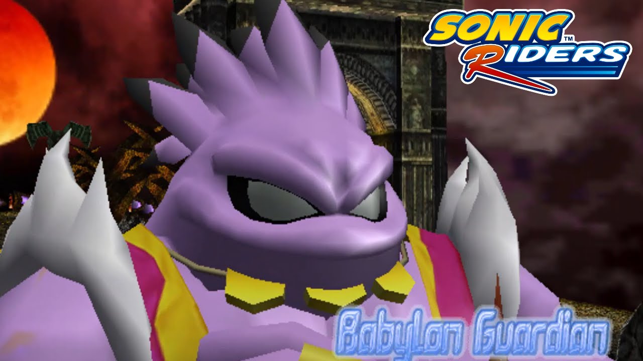 Sonic Riders: Sonic vs. Babylon Guardian with High Booster - YouTube
