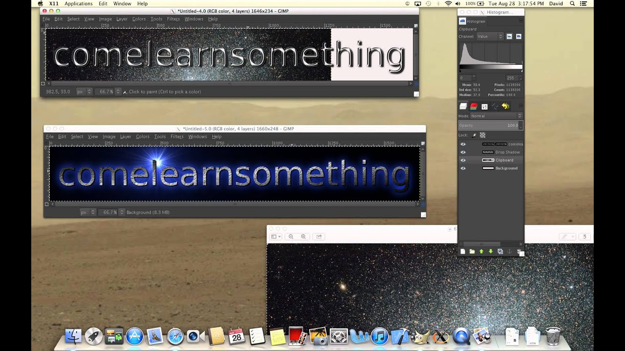 Creating Custom Logos with Gimp Tutorial - YouTube