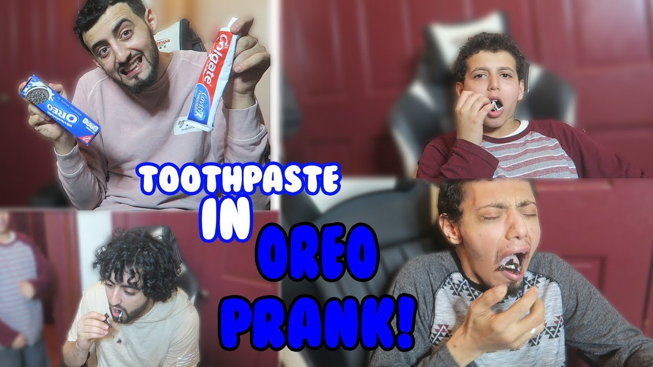 TOOTHPASTE IN OREOS PRANK ON MY BROTHERS!! - YouTube