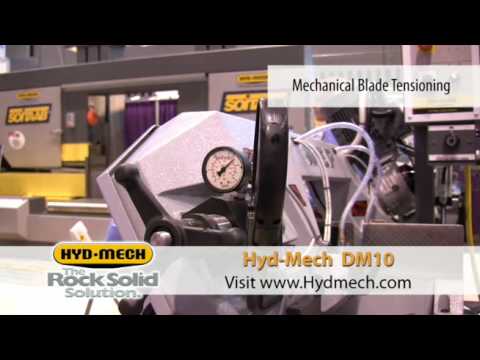 Hyd-Mech DM10 Manual Double Miter Band Saw - YouTube