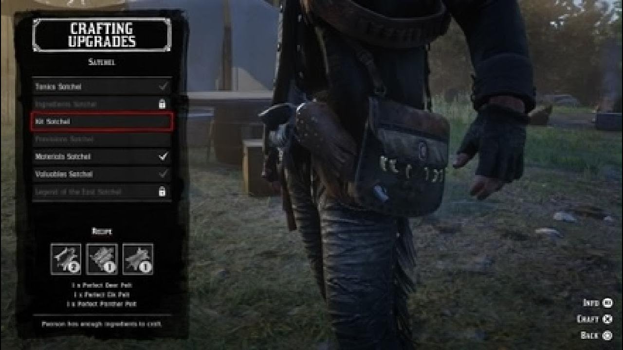 RDR2 Arthur unlocks and gets kit satchel - YouTube