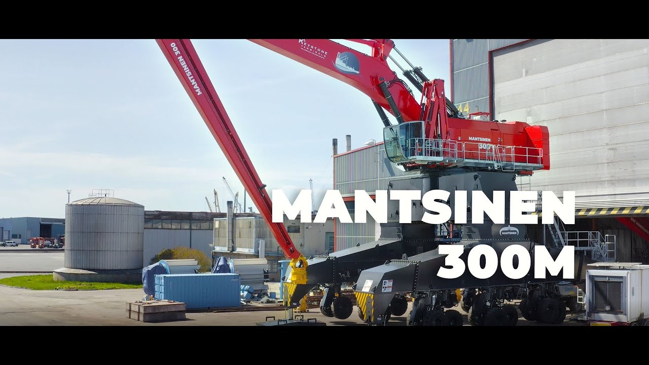 Delivery of the Mantsinen 300 Rubber Tire Gantry Machine Fully ...