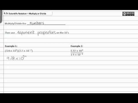 9.2c : Multiply or Divide - YouTube
