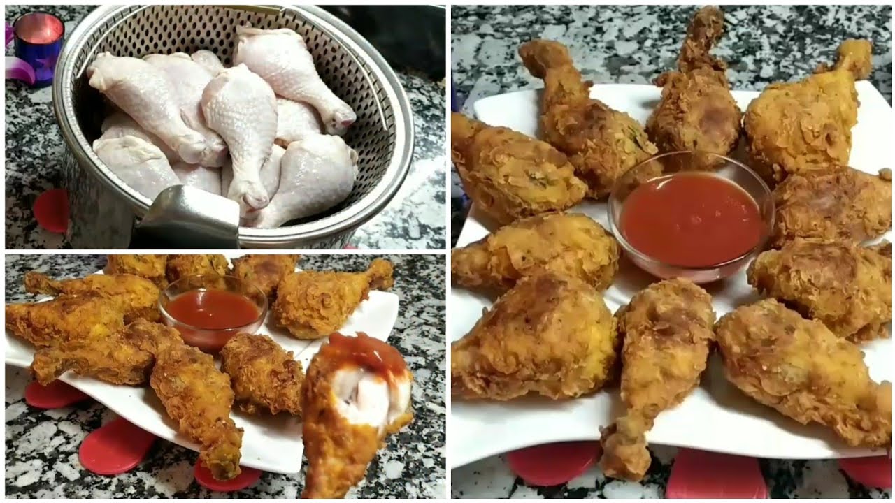 kintaki chicken دجاج كنتاكي بطريقة سهلة مقرمش من الخارج و طايب من ...
