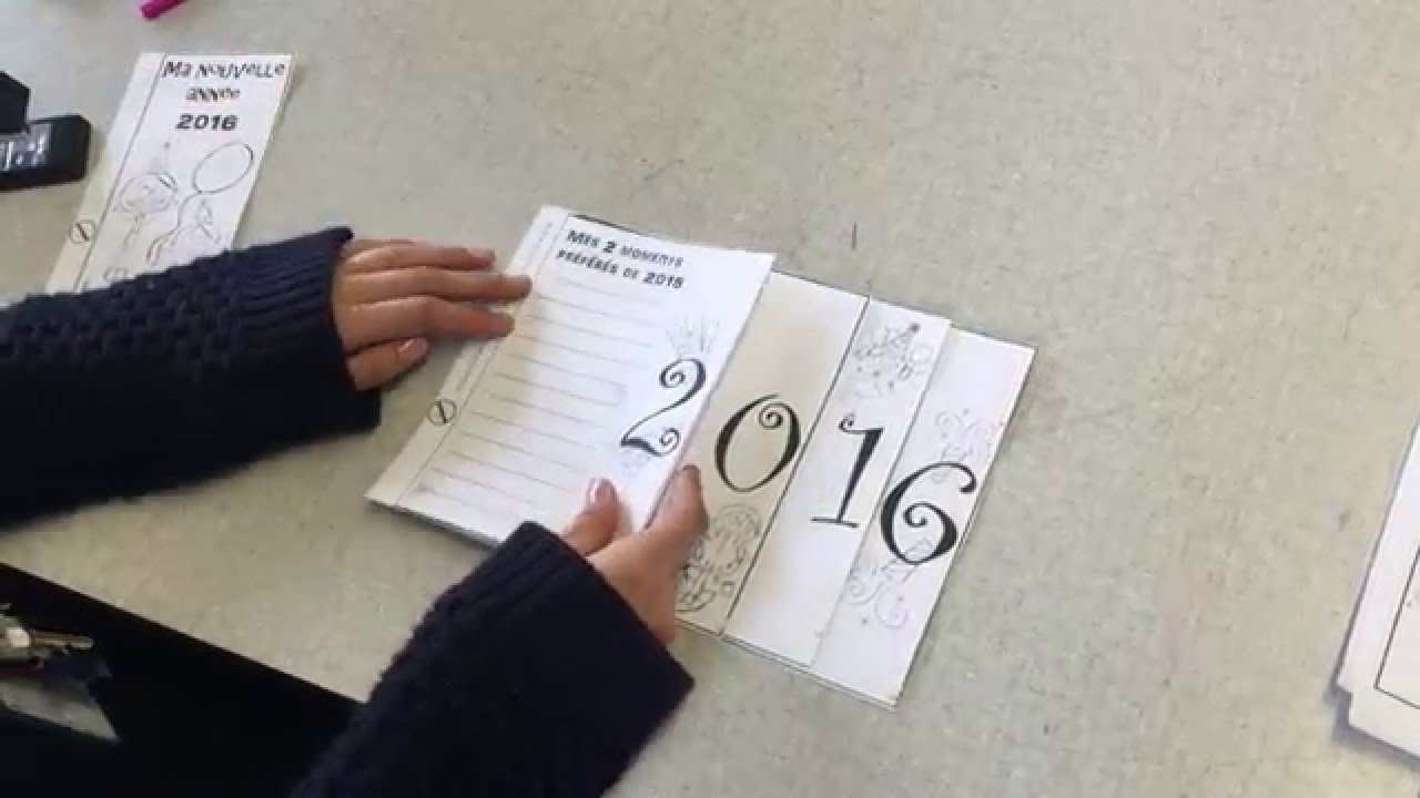 Comment faire le livret de "Ma Nouvelle Année" - YouTube
