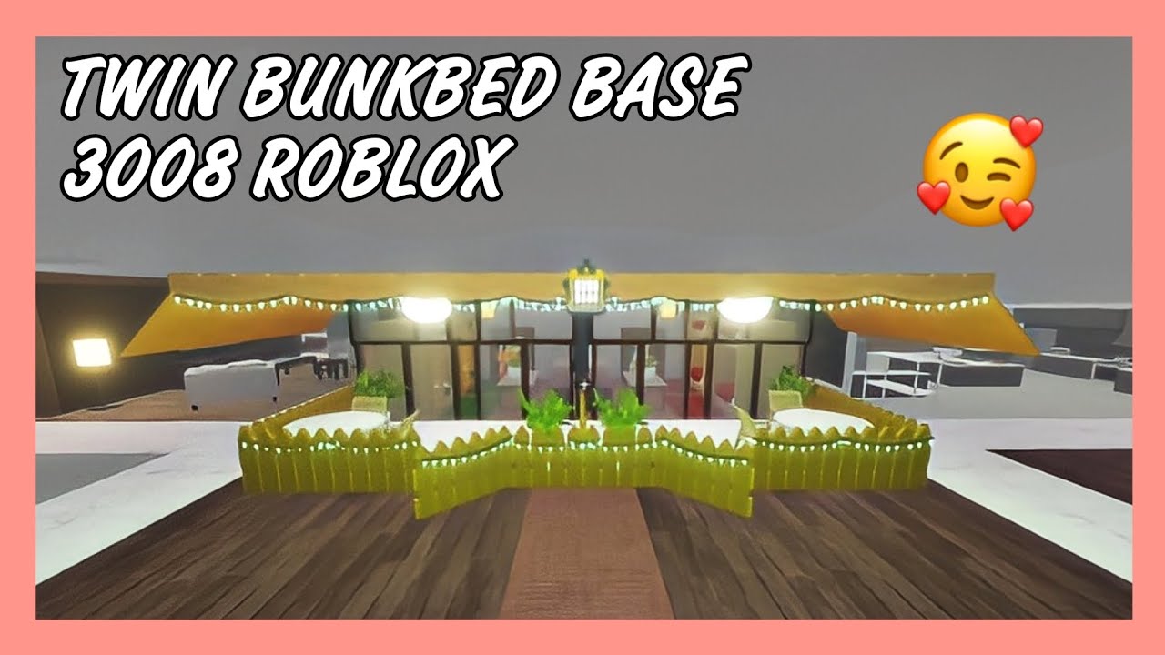 TWIN BUNKBED BASE FOR 3008 ROBLOX! 😍 | FOR PRIVATE AND PUBLIC SERVERS ...