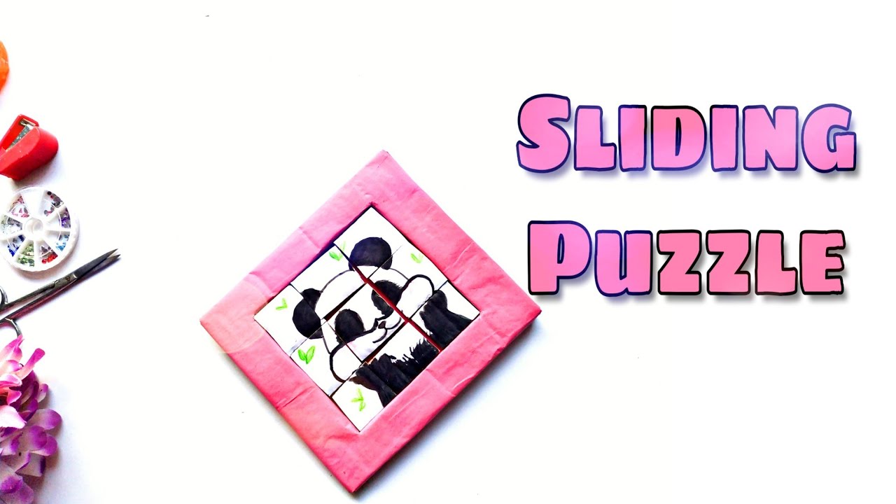 #diypuzzle #slidingpuzzle #papercraft How To Make Sliding Puzzle From ...
