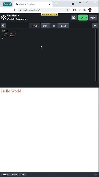 Как писать код онлайн на сайте Codepen Пишем код на Codepen на Html Css Js Shorts Youtube