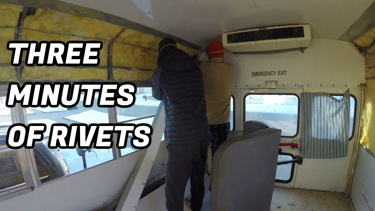 Mini-Bus Conversion: Removing Even More Rivets! - YouTube