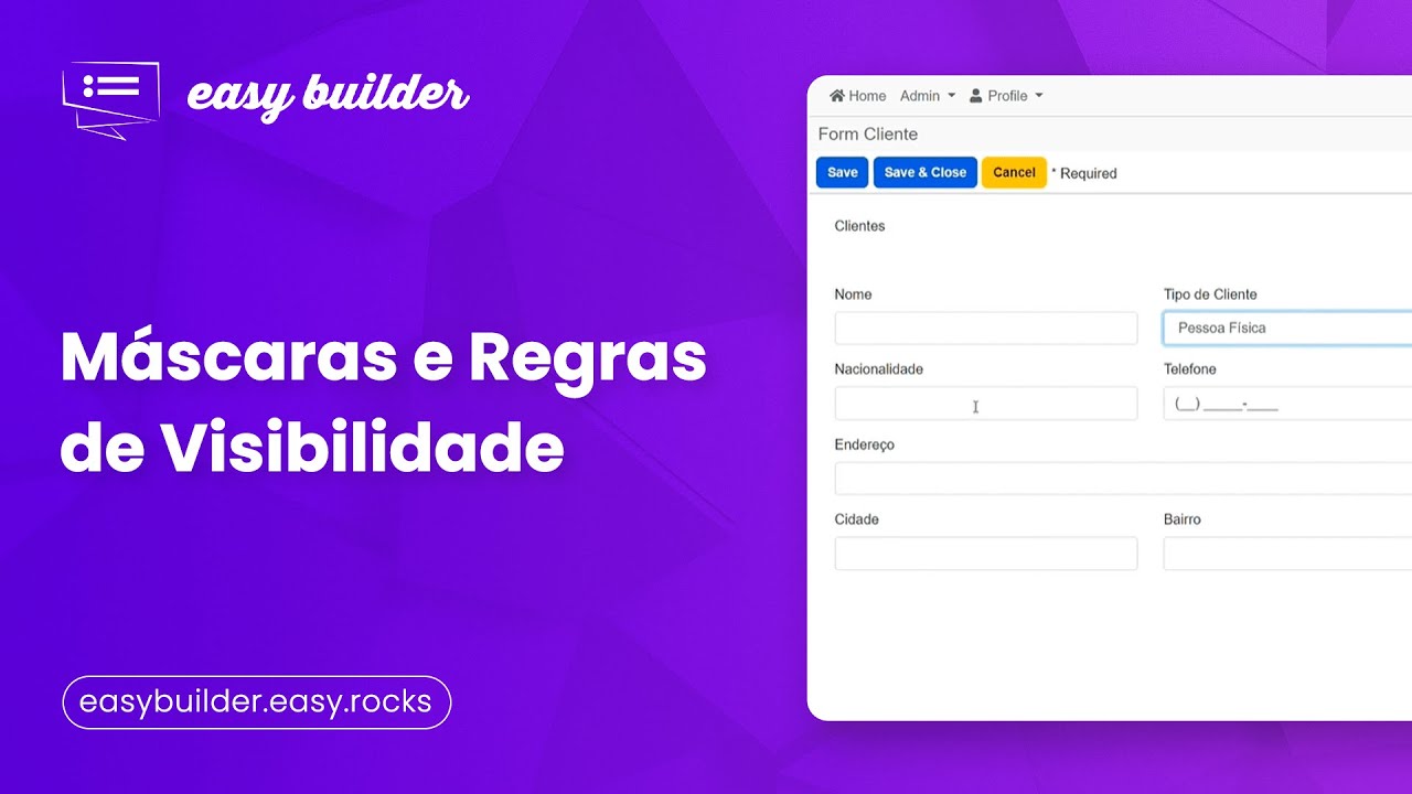 Máscaras e Regras de Visibilidade - Tutorial Easy Builder - YouTube