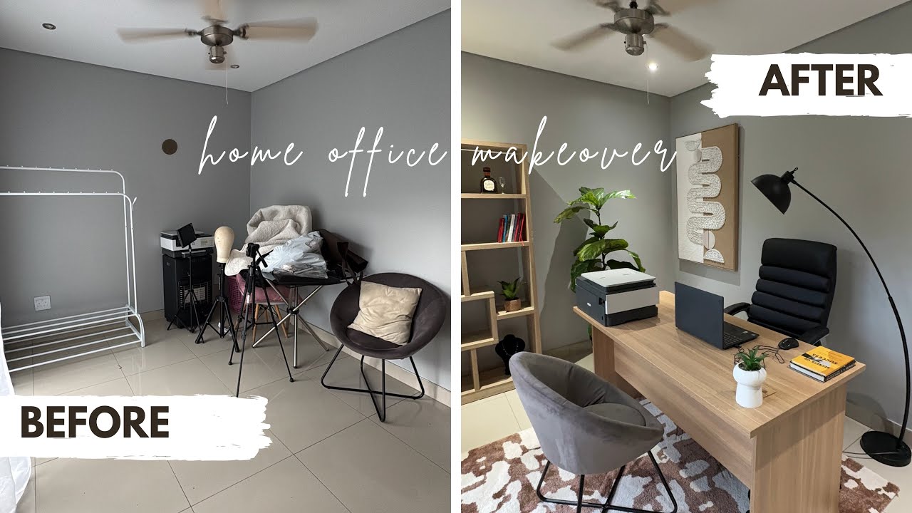 Home office makeover, we finally did it #vlog #makeover #homeoffice # ...