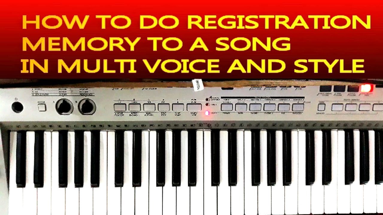 YAMAHA KEYBOARD PSR I455 VOICE REGISTRATION - YouTube