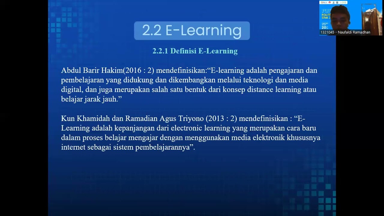Peranan E Learning Berbasis Moodle untuk Menunjang Proses Pembelajaran ...