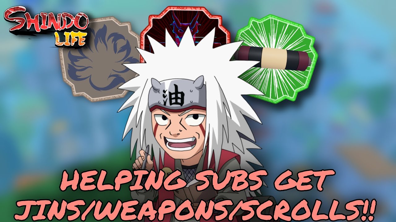 🔴 [150KRC] HELPING SUBS GET JINS/WEAPONS/SCROLLS!! | Shindo Life LIVE 🔴 ...