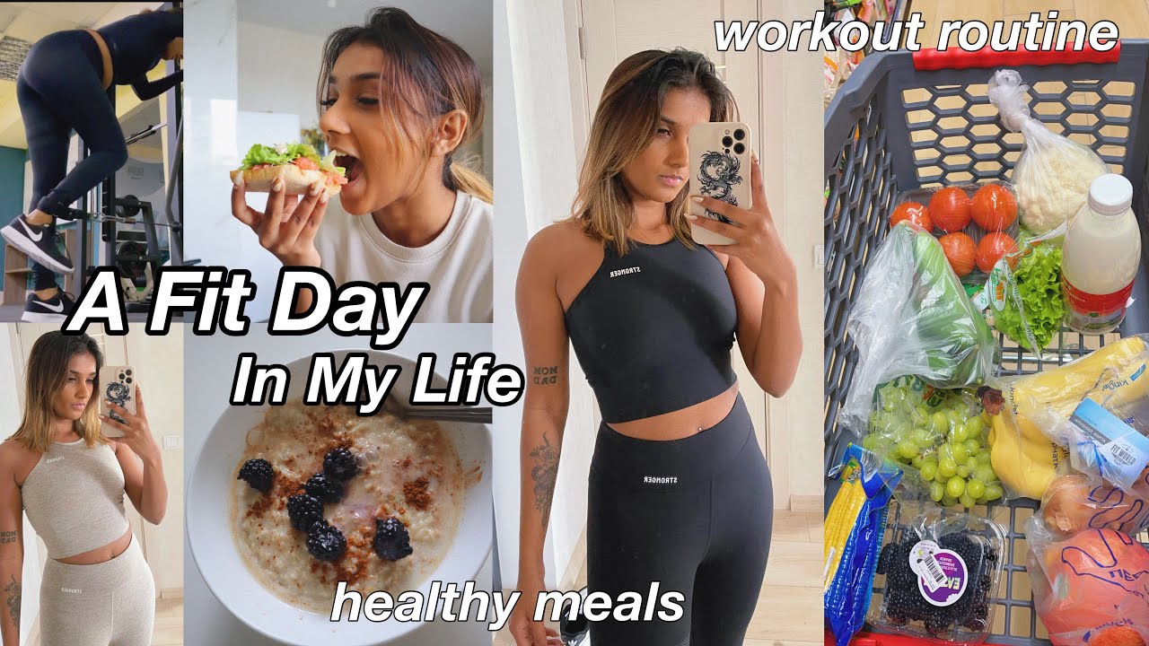 A Fit Day In My Life || workout routine + healthy meal ideas etc ...