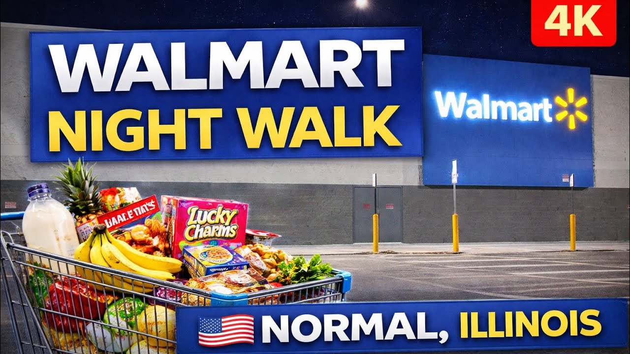🇺🇸Walmart Store Walkthrough in Normal Illinois 🇺🇸 | Night Shopping Tour ...
