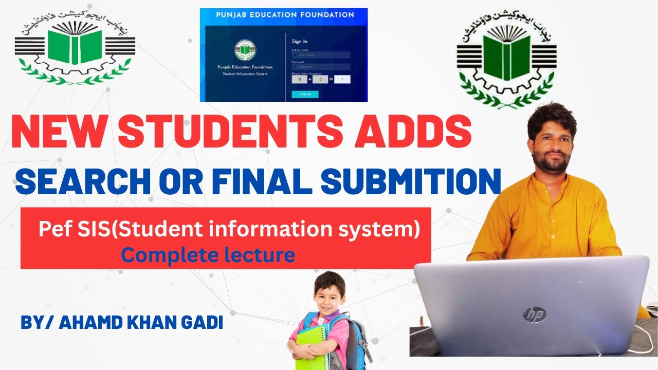 Adding and Searching Students on the PEF SIS Portal – Complete ...
