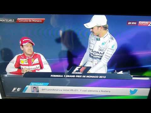 Sebastian Vettel on grid girls - 2015 Monaco GP