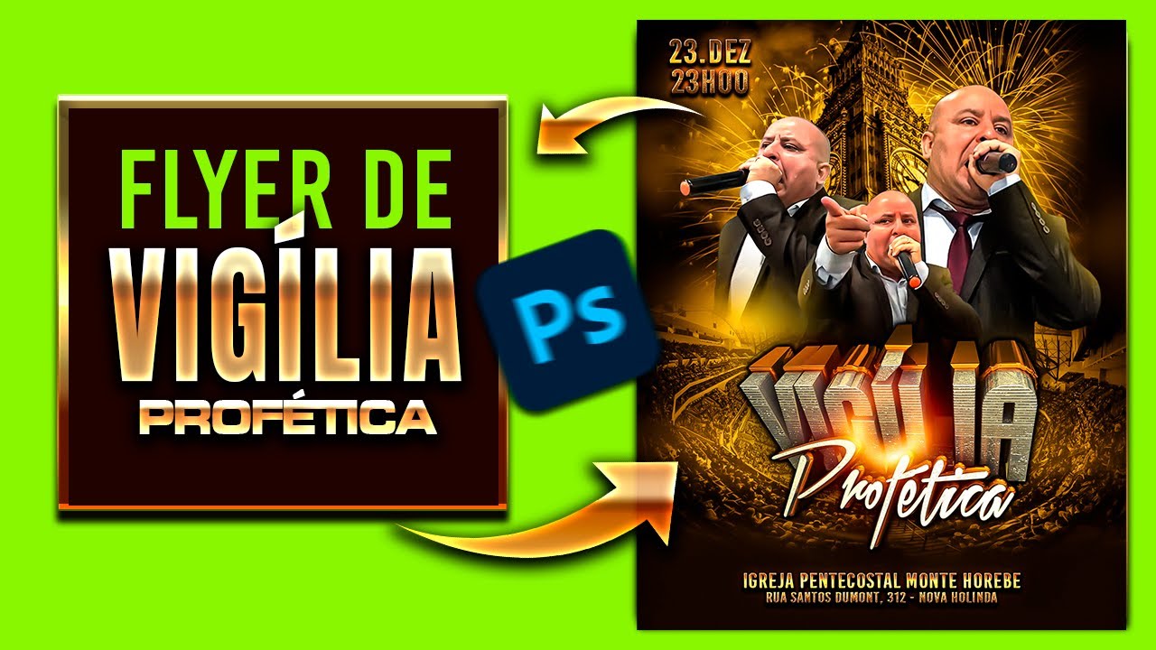 Você vai se impressionar como é fácil fazer esse Flyer de Vigília ...