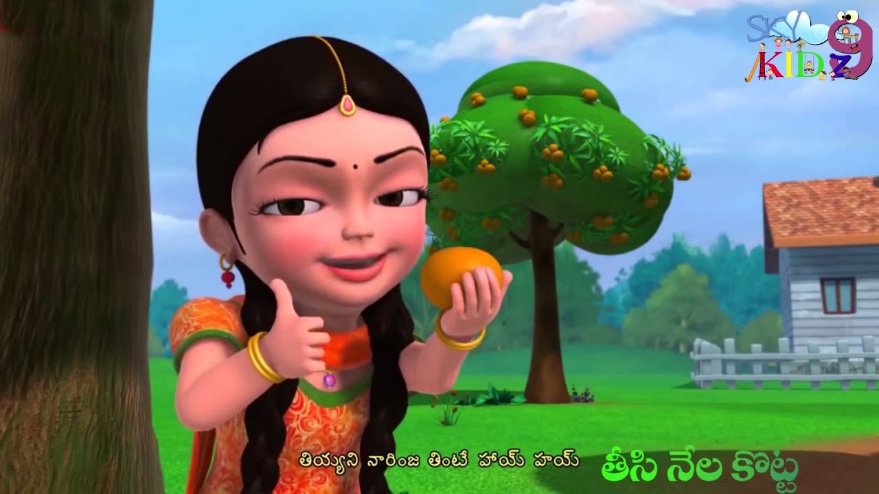 Narinja Kaya Telugu Rhymesfor kidz rhymes telugu rhymes Pre school ...