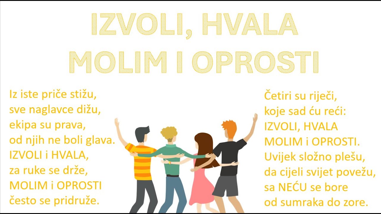 Izvoli, hvala, molim i oprosti - YouTube