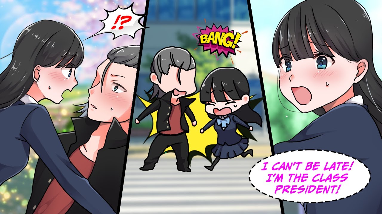 [Manga Dub] The perfect class president is running late and runs into a delinquent...!? [RomCom ...