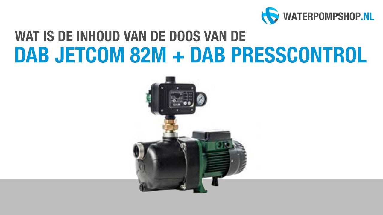 DAB JetCom 82M + DAB Presscontrol Regenwaterpomp - Unboxing - YouTube
