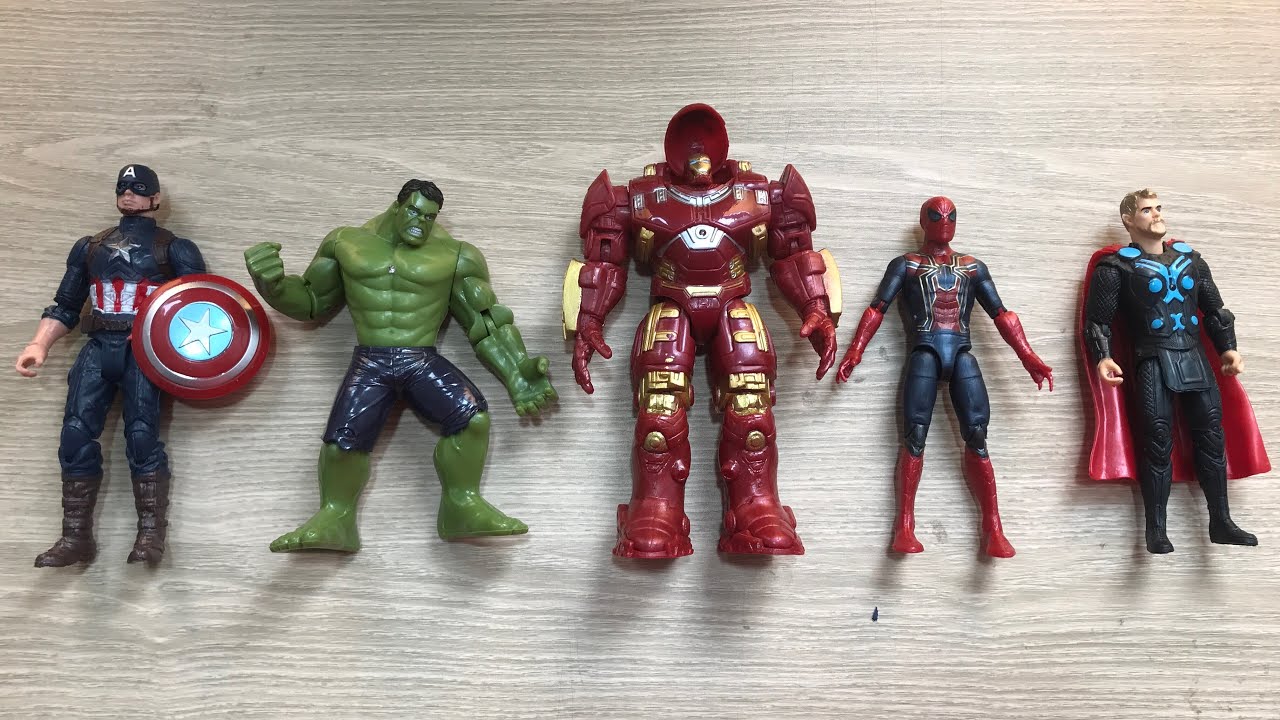 3 Minutes Satisfying With Unboxing Superhero Avengers Set 5 Pcs | ASMR ...