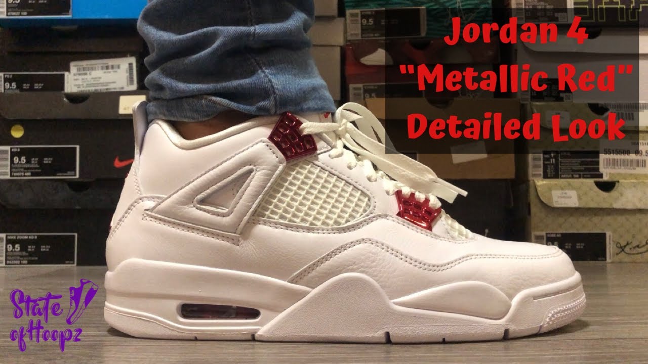 Air Jordan 4 Retro "Metallic Red" - YouTube