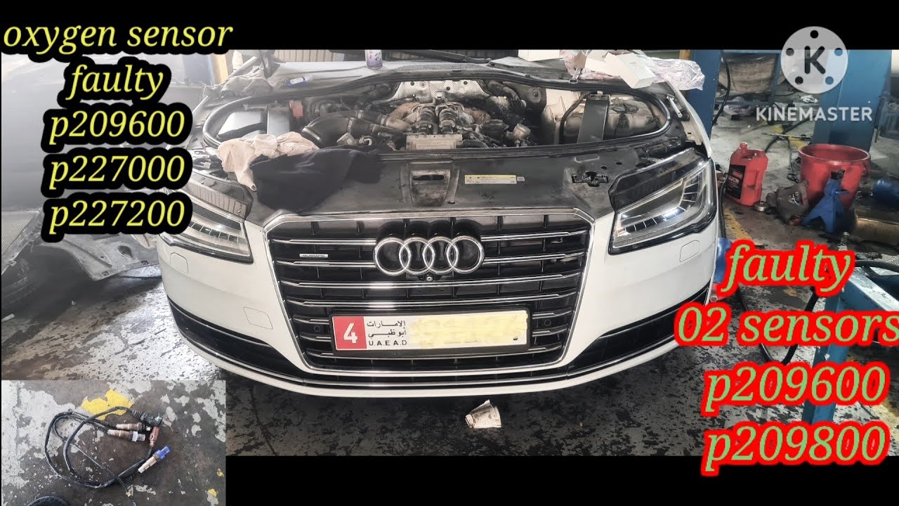 👉👉how to change Audi 4.0T 02 sensor #oxygen sensor #P219800 #P227200 ...